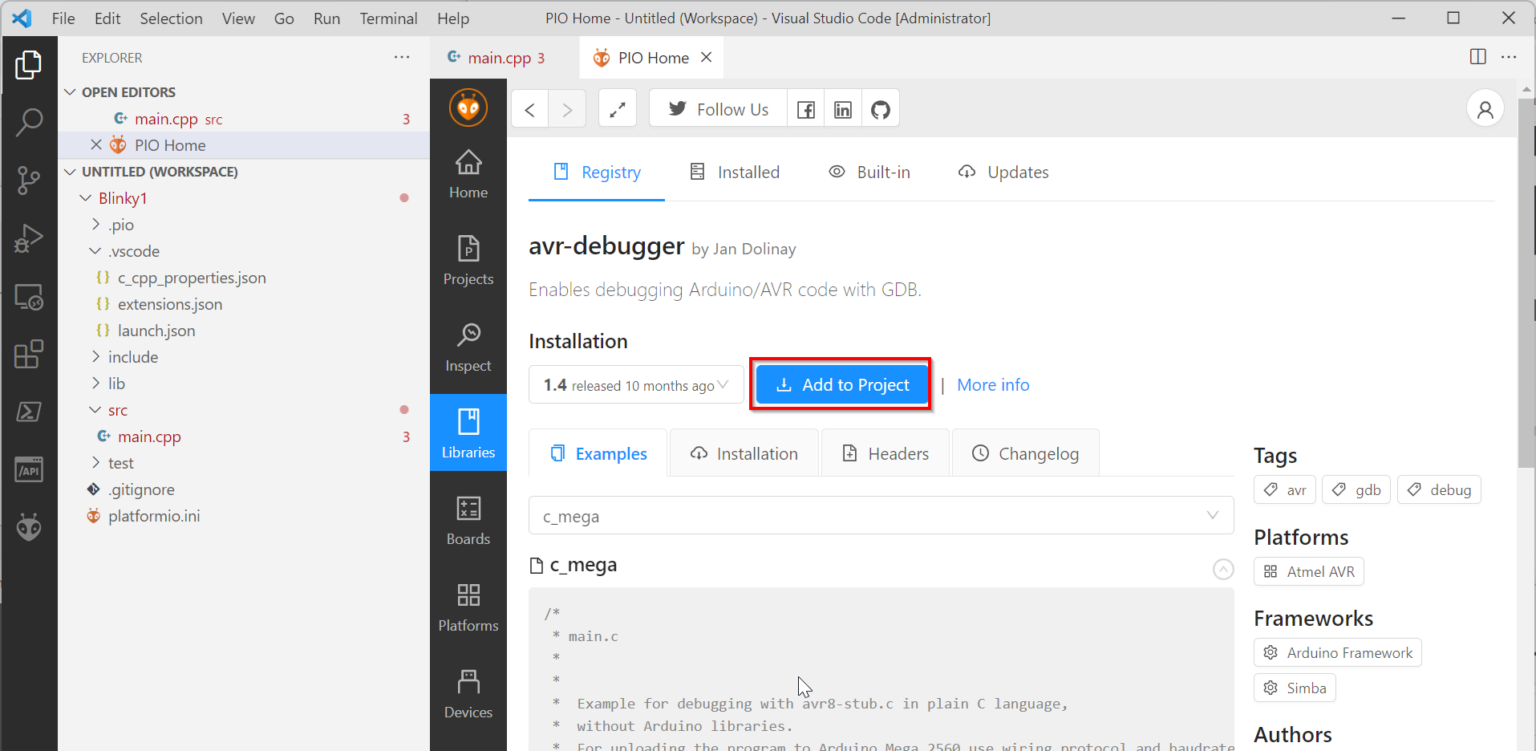 Arduino – Software development with Visual Studio Code and PlatformIO, Debugging – Peter ...