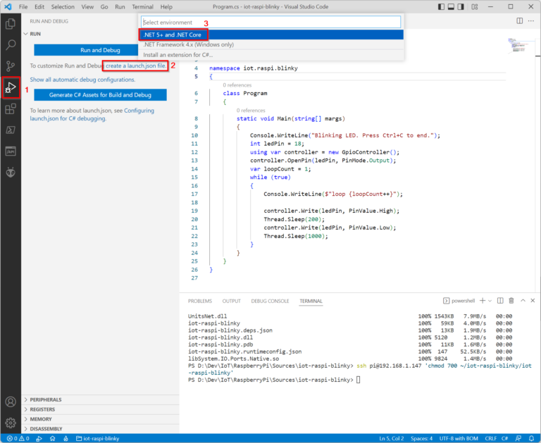 Raspi – Software development with Visual Studio Code, C# and .NET 6 ...